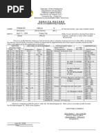 Sample Service Record DepEd | PDF | Government | Business