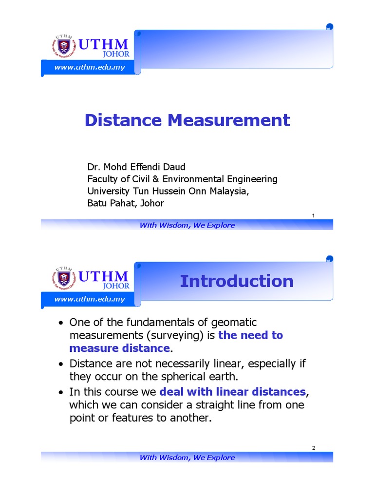 Linear Distance Measurement | PDF | Accuracy And Precision | Observational Error