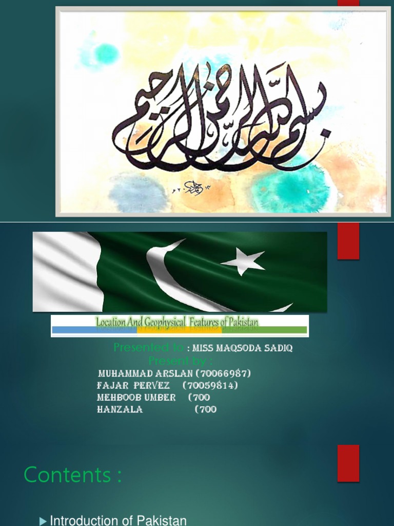 Presentation of Pak Study | Download Free PDF | Central Asia | Pakistan