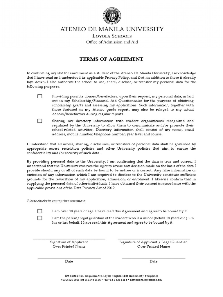 Data Privacy Agreement Form | PDF | Privacy | Personally Identifiable ...