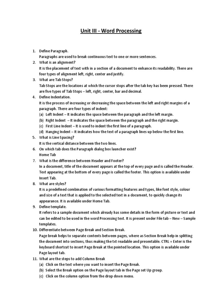 Word Processing | PDF | Paragraph | Letter Case