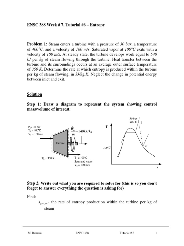Tutorial - 6 - Entropy | PDF | Heat | Entropy