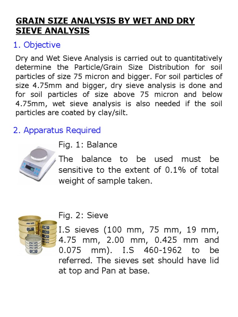Wet Sieve | PDF | Soil | Physical Sciences