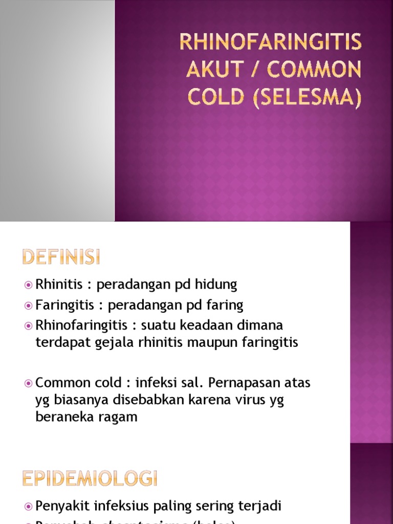 Rhinofaringitis Akut | PDF