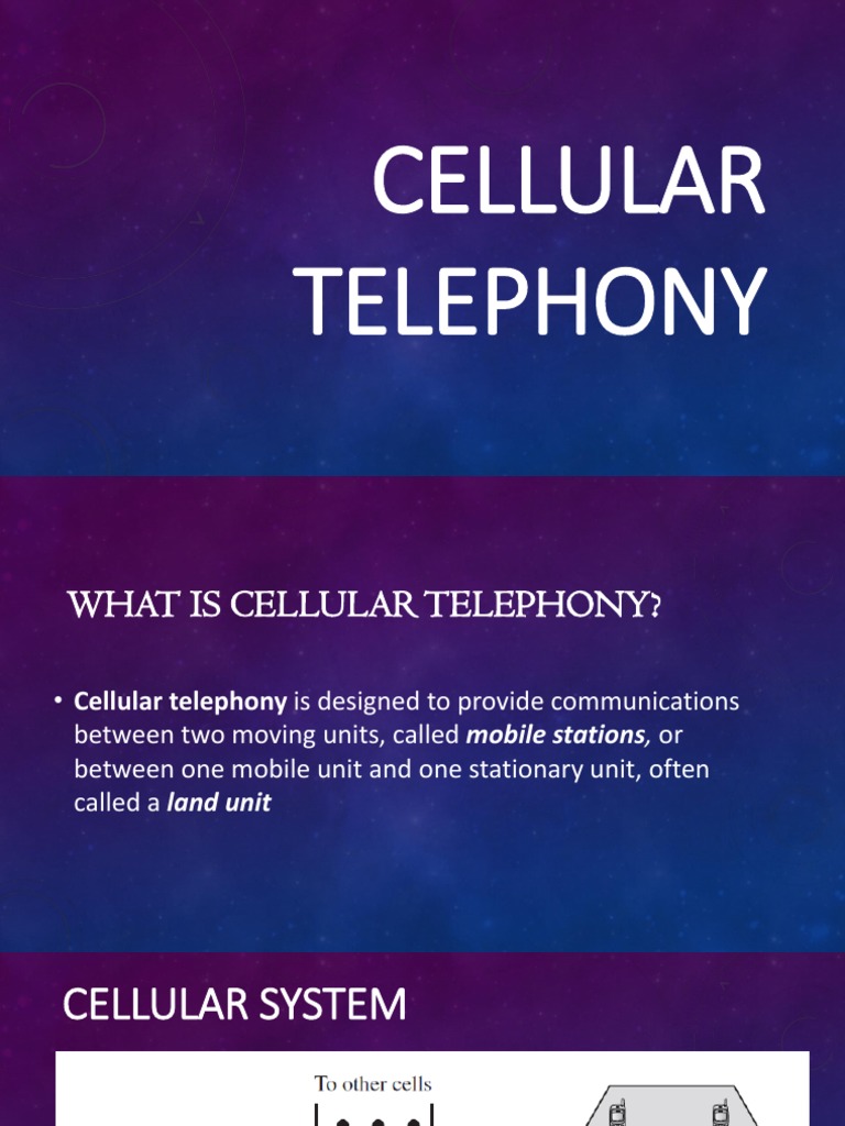 Cellular Telephony | PDF | 4 G | Cellular Network