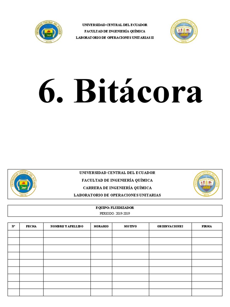 Bitácora de Laboratorio de Química | PDF | Negocios