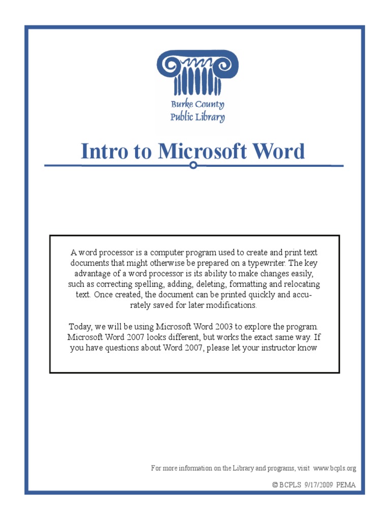 Word 101 | PDF | Menu (Computing) | Microsoft Word
