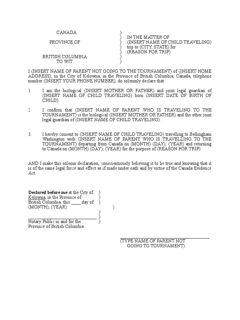 Declared Before Me at The City of | PDF