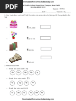 Class 2 Money Worksheet | PDF | Rupee | Numismatics