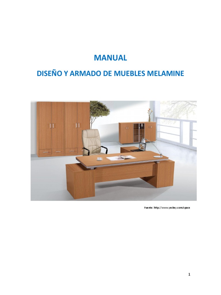 Manual de Melamine PDF | PDF | Tornillo | Madera