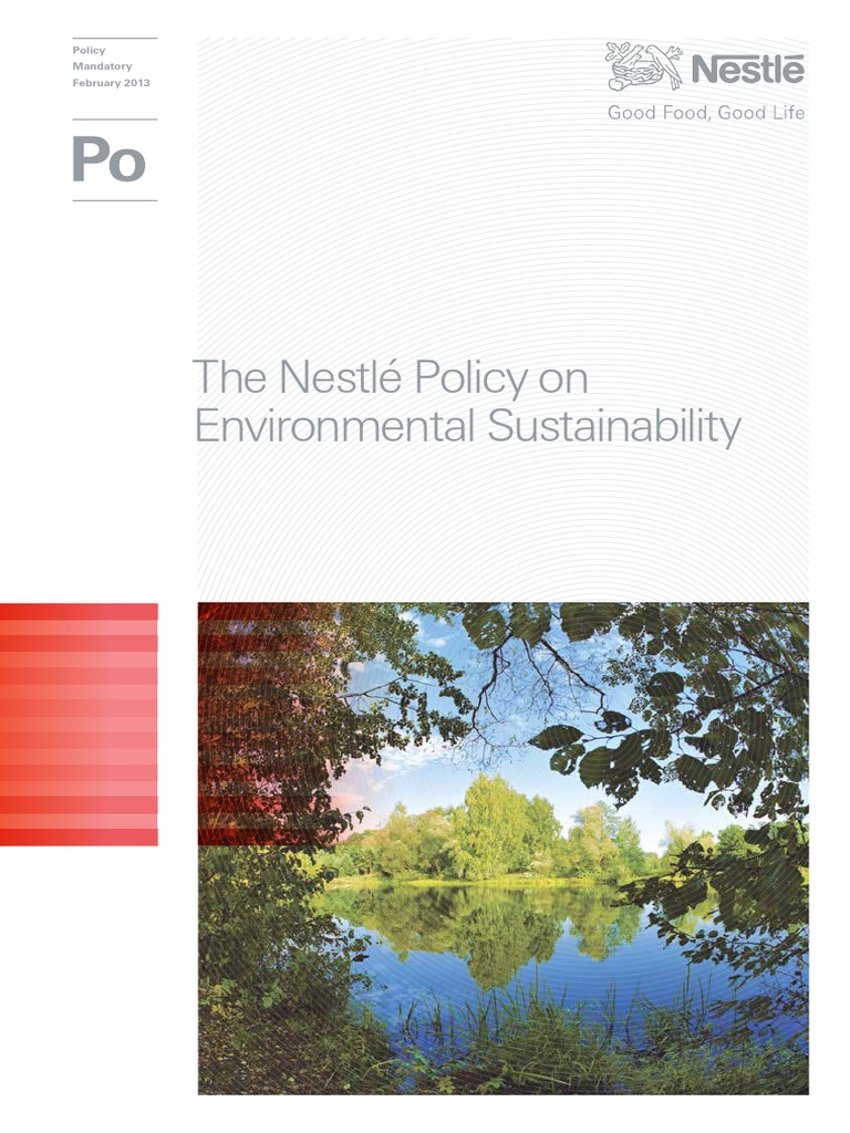 Nestlé Policy On Environmental Sustainability | PDF | Sustainability ...