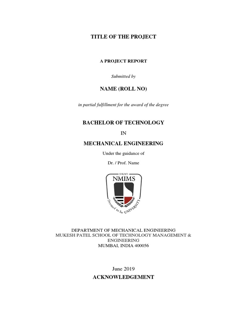 Project Format | PDF | Resource | Design