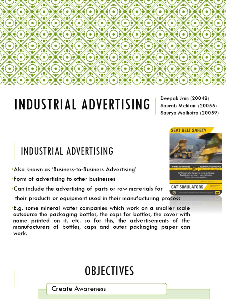 Industrial Advertising | PDF | Advertising | Sales