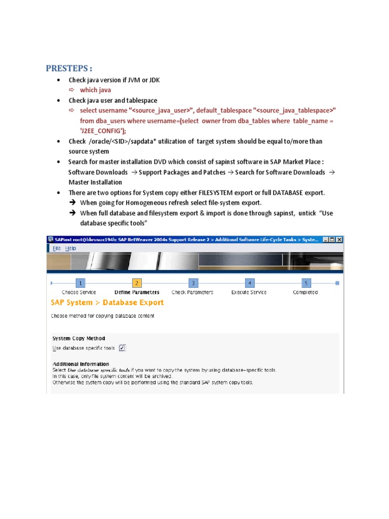 Presteps:: Which Java Select Username " ", Default - Tablespace " " | PDF | Java (Programming ...