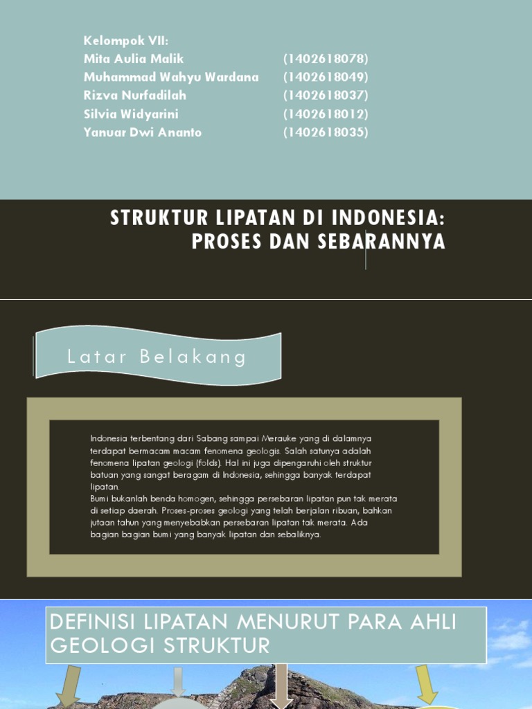 Lipatan Geologi Indonesia: Proses dan Sebaran | PDF