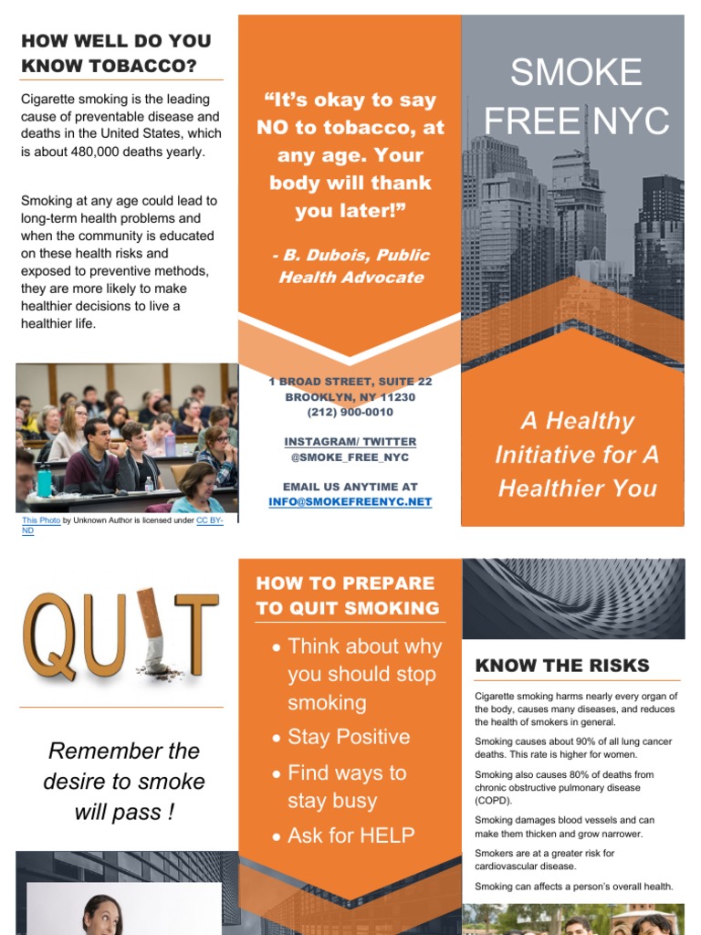 Tobacco Brochure | Download Free PDF | Tobacco Smoking | Addiction