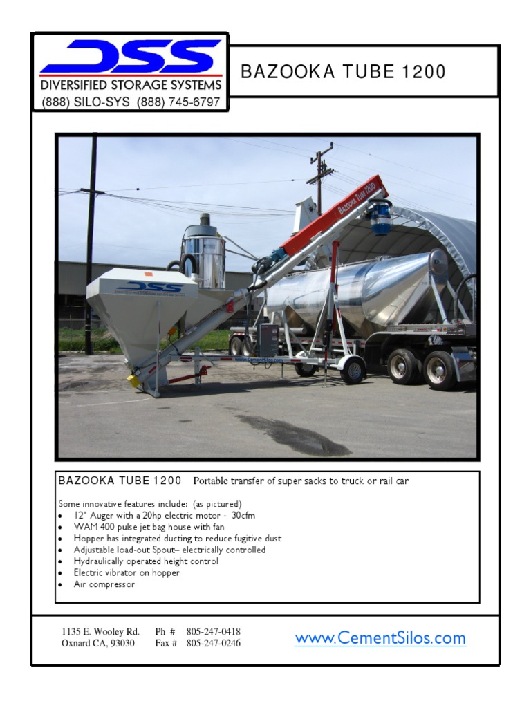 Bazooka Tube 1200 | PDF | Energy Technology | Machines