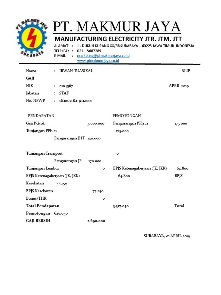 PT. Makmur Jaya | PDF