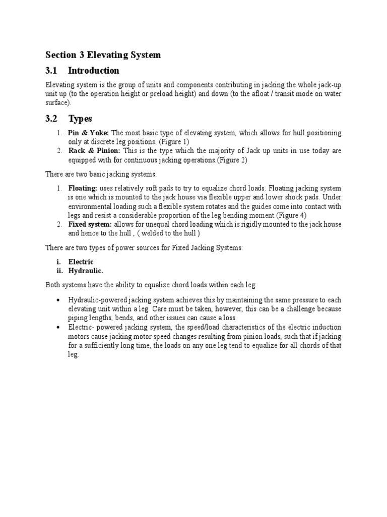 Jack-Up Unit Elevating Systems Explained | PDF | Truss | Mechanical ...