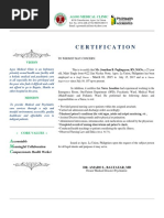 BMC Medical Certificate | PDF