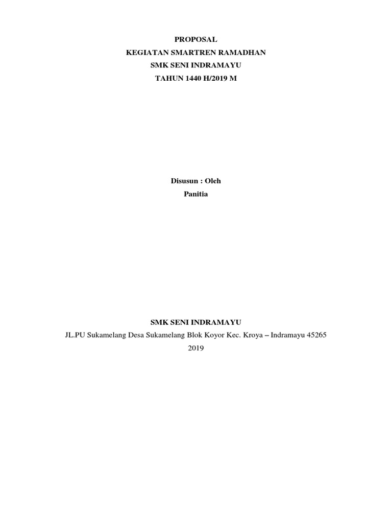 Proposal Smartren | PDF