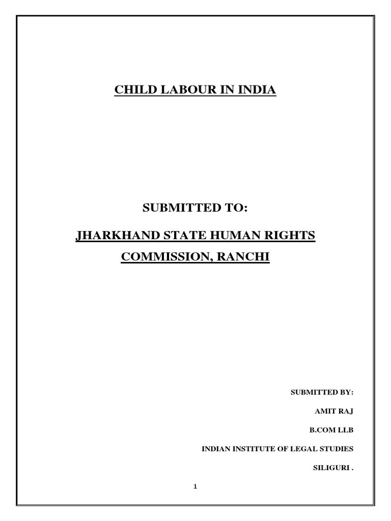 Child Labour in India | PDF | Child Labour | Employment
