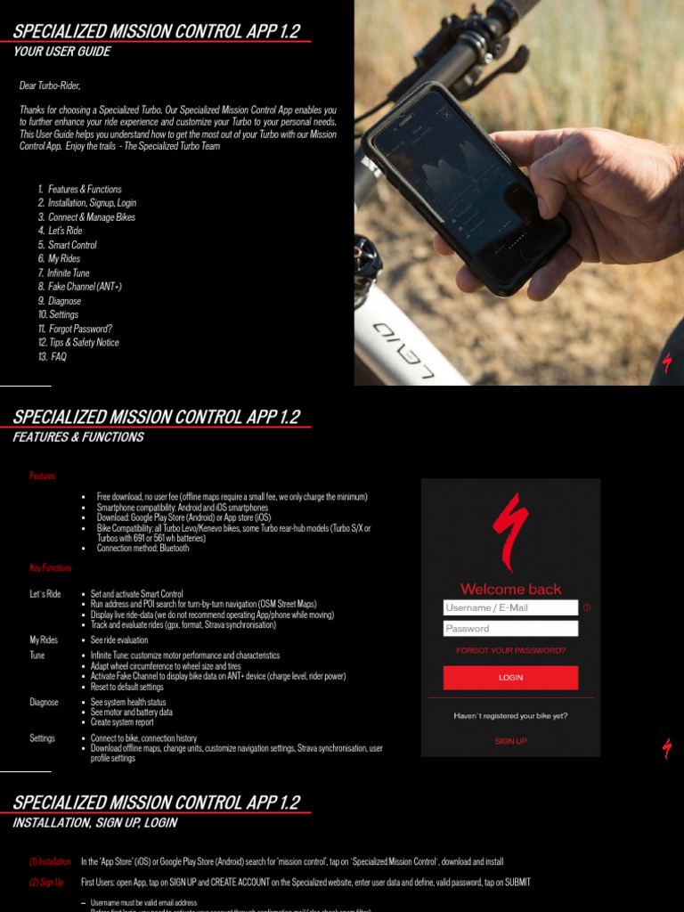 Specialized Mission Control Guide | PDF | Mobile App | Smartphone