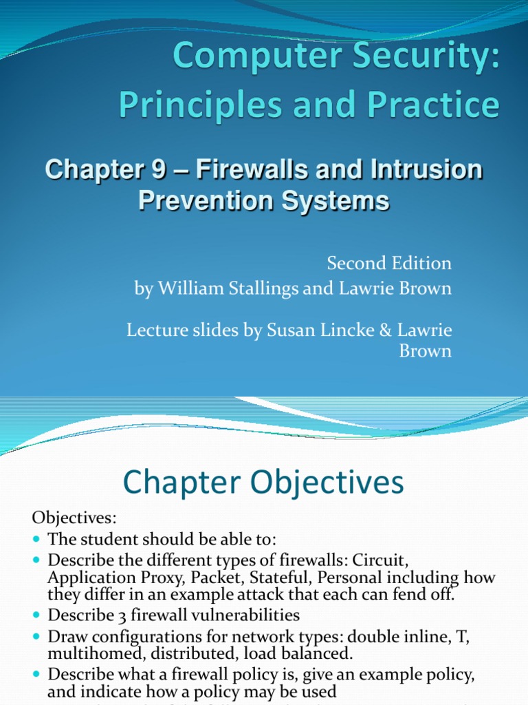 Firewalls and Intrusion Prevention Systems | PDF | Firewall (Computing ...
