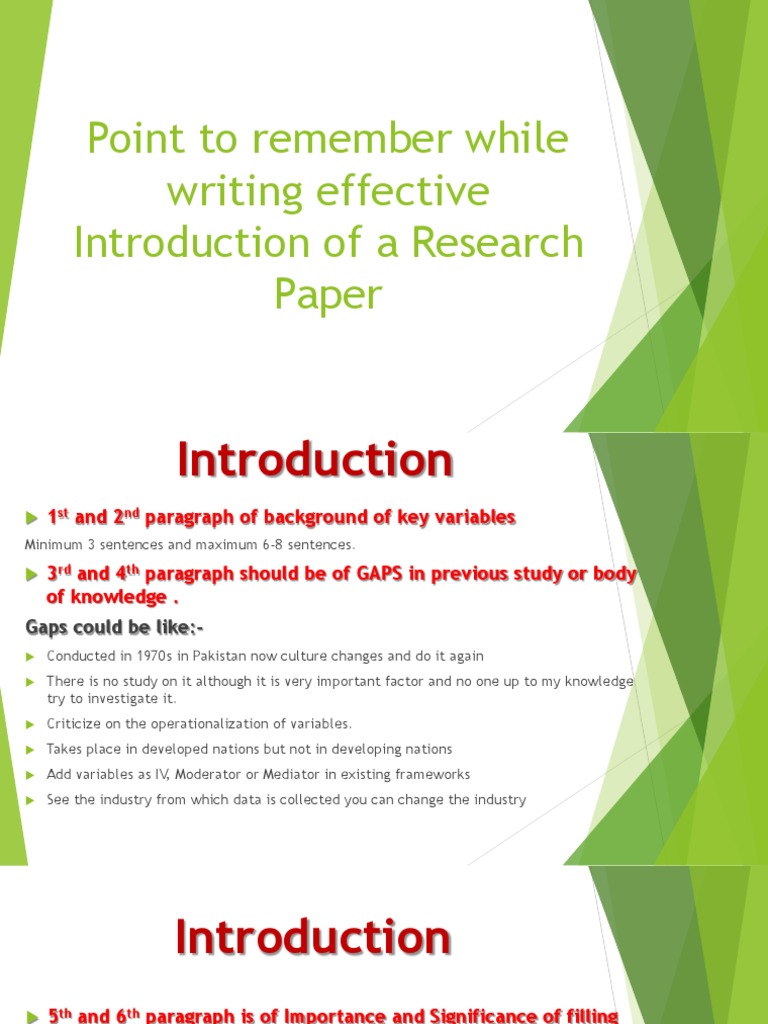 How To Write Effective Introduction of An Article | PDF | Question | Truth