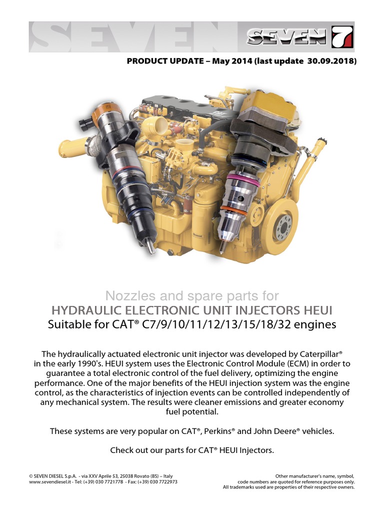 Seven Diesel Cat C Series Part Numbers | PDF | Fuel Injection | Engines