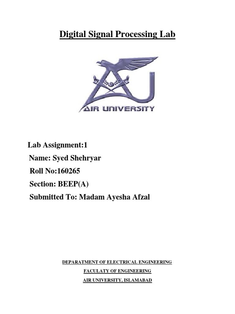 Digital Signal Processing Lab | PDF | Modulation | Detector (Radio)