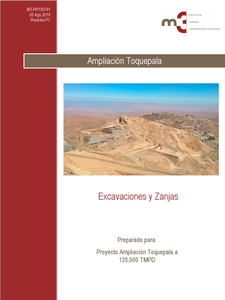 2.10 Excavaciones y Zanjas | PDF | Excavación (Arqueología) | Suelo