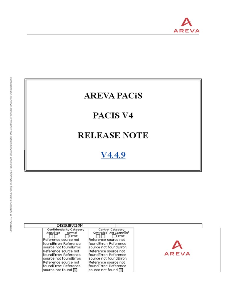 PACiS Release Note V4 4 Issue J | PDF | Scada | Computer Data