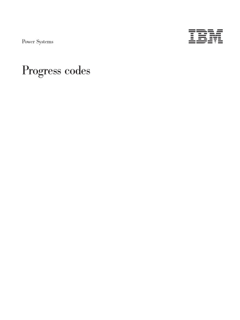 AS400 - Progress Codes PDF | PDF | Booting | Computer Architecture
