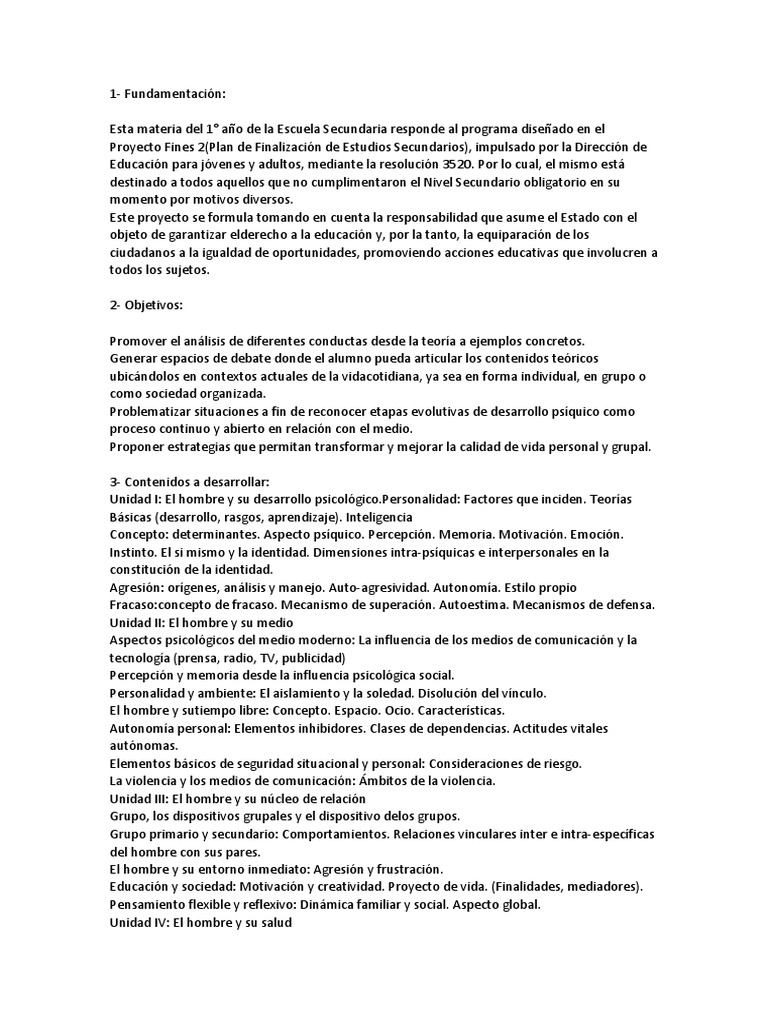 Proyecto Psicologia 2 | PDF | Psique (psicología) | Sicología