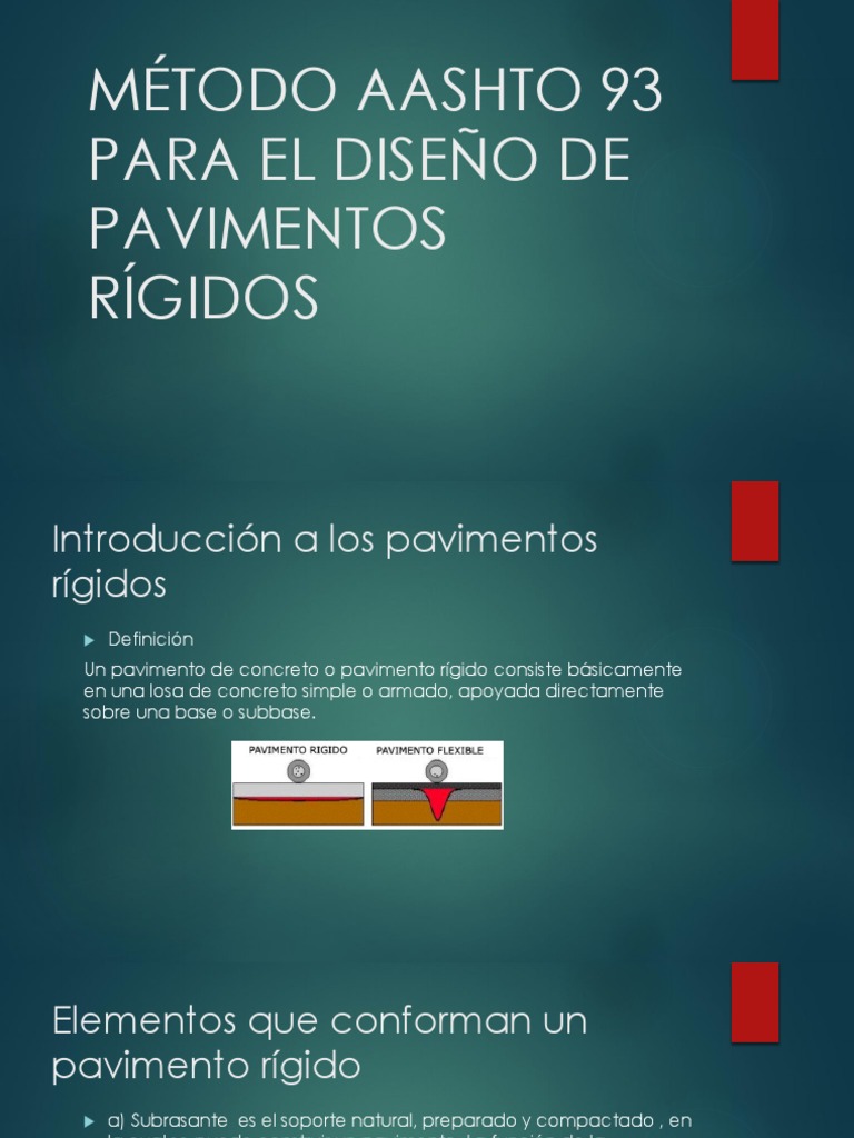 Método Aashto 93 para El Diseño de Pavimentos Rigidos | PDF | Fatiga ...