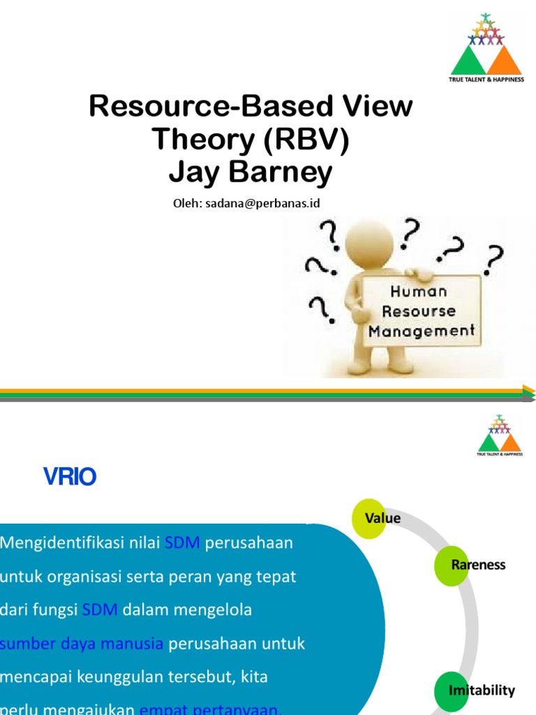 Teori RBV dan Keunggulan Kompetitif | PDF