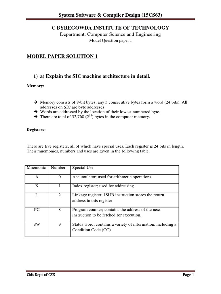 System Software and Compiler Design | PDF | Parsing | Assembly Language