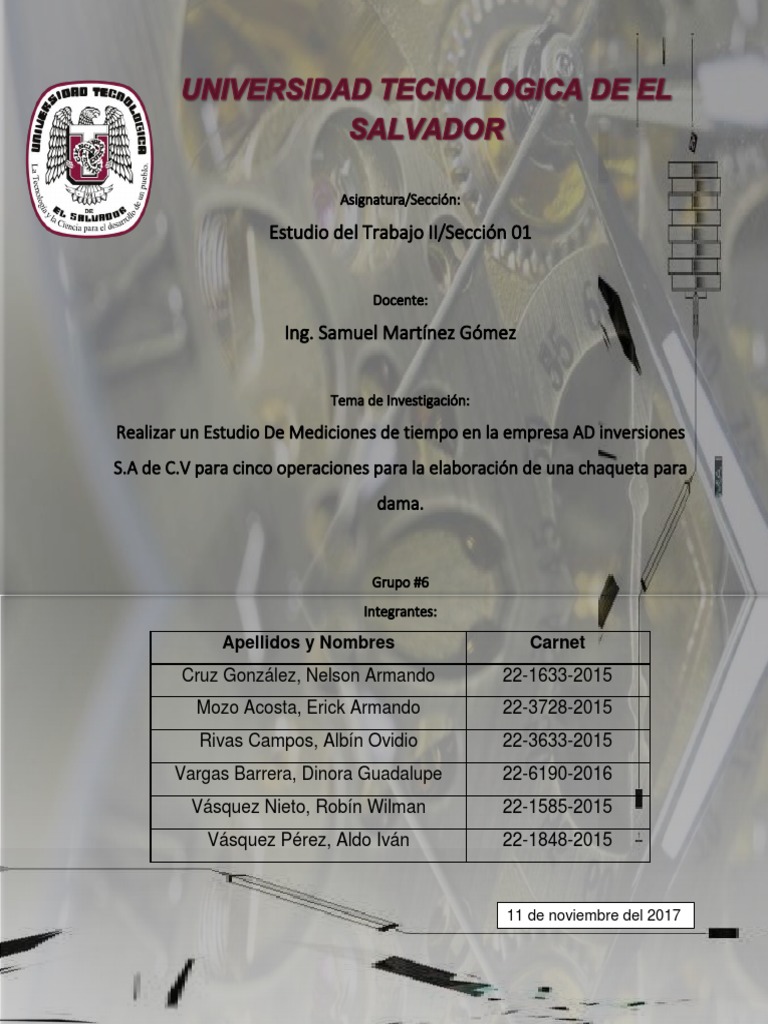 Cuarta Entrega Estudio Del Trabajo II PDF | PDF | Medición | Industrias