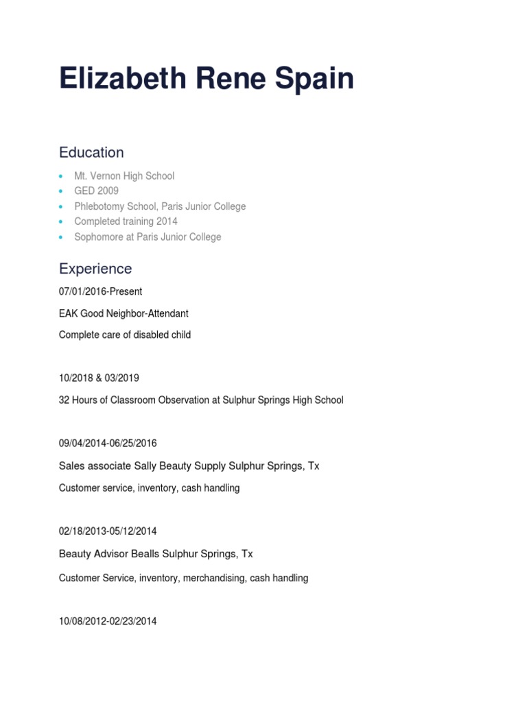 Rene Resume | PDF | Career & Growth | Wellness