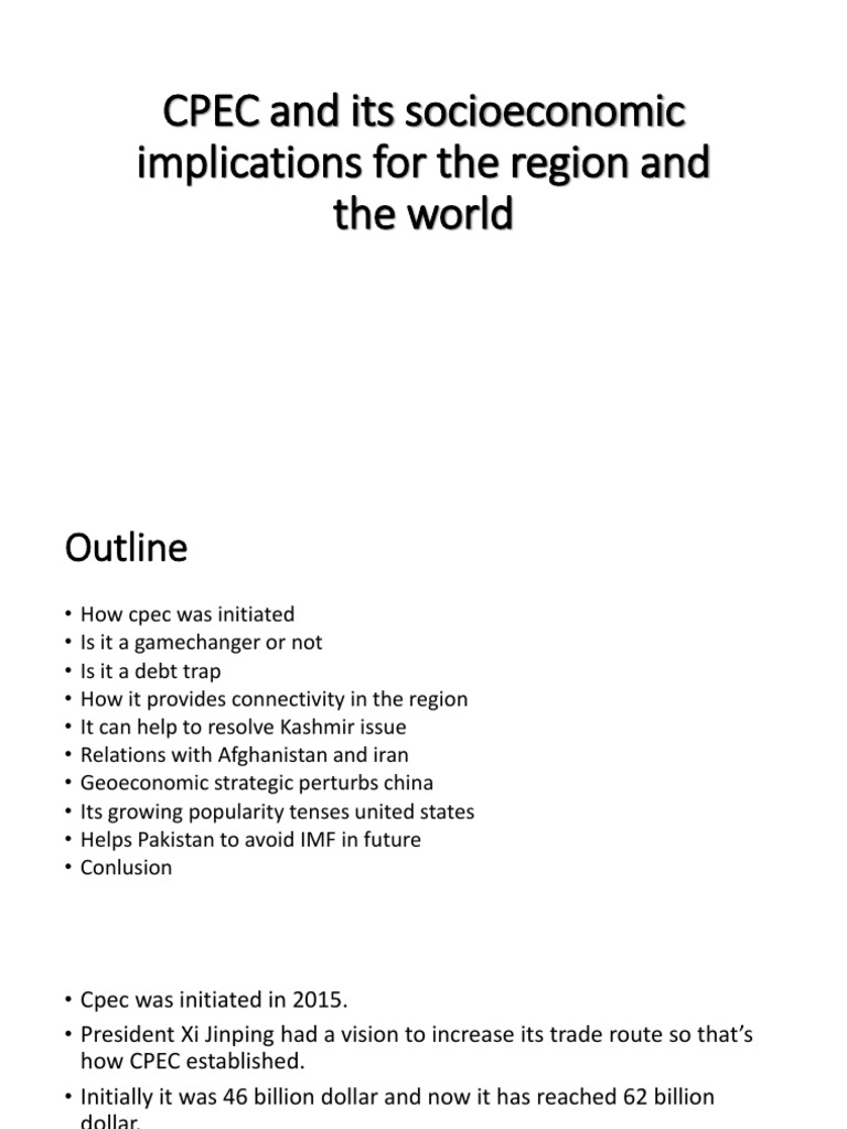 CPEC and Its Socioeconomic Implications For The Region | PDF