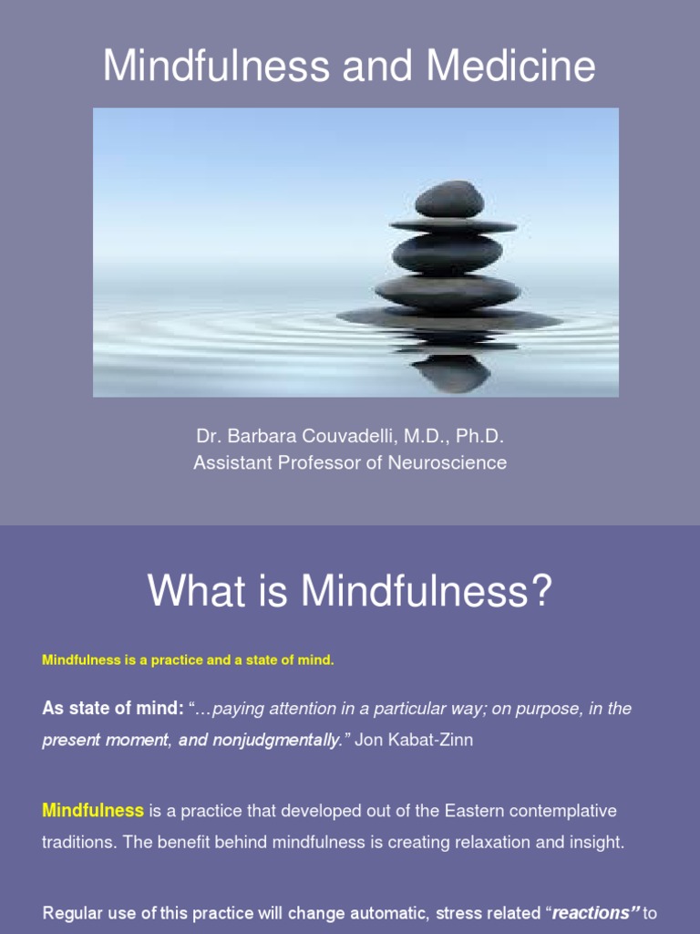 Mindfulness and Medicine | PDF | Mindfulness | Attention