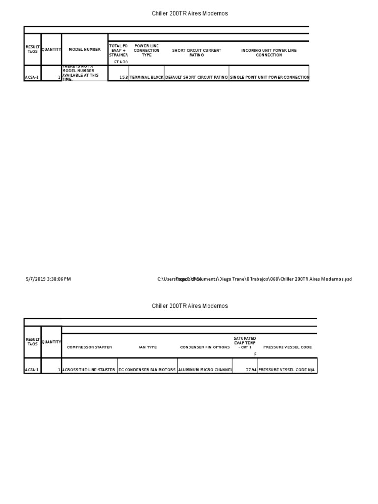 RTWD Series R (TM) 70-250 Ton Water-Cooled Chiller Dimension Drawings ...