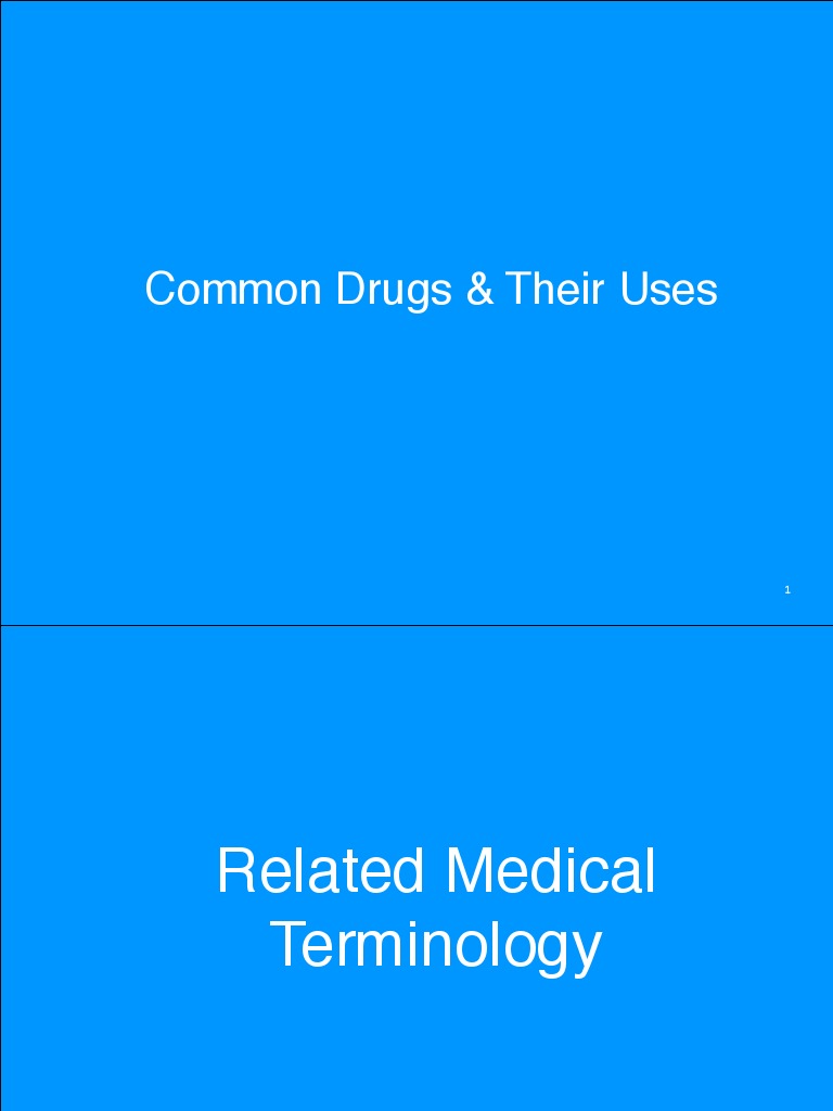 Chapter 18 Common Drugs PDF | PDF | Urinary System | Integumentary System