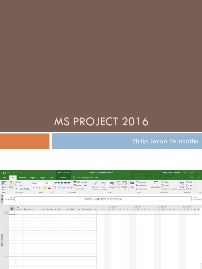 MS Project 2016: Step-by-Step Guide | PDF | Dialog Box | Hyperlink