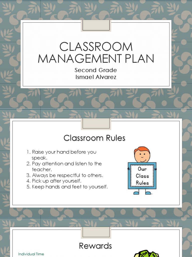 Second Grade Classroom Management Plan | PDF | Self-Improvement