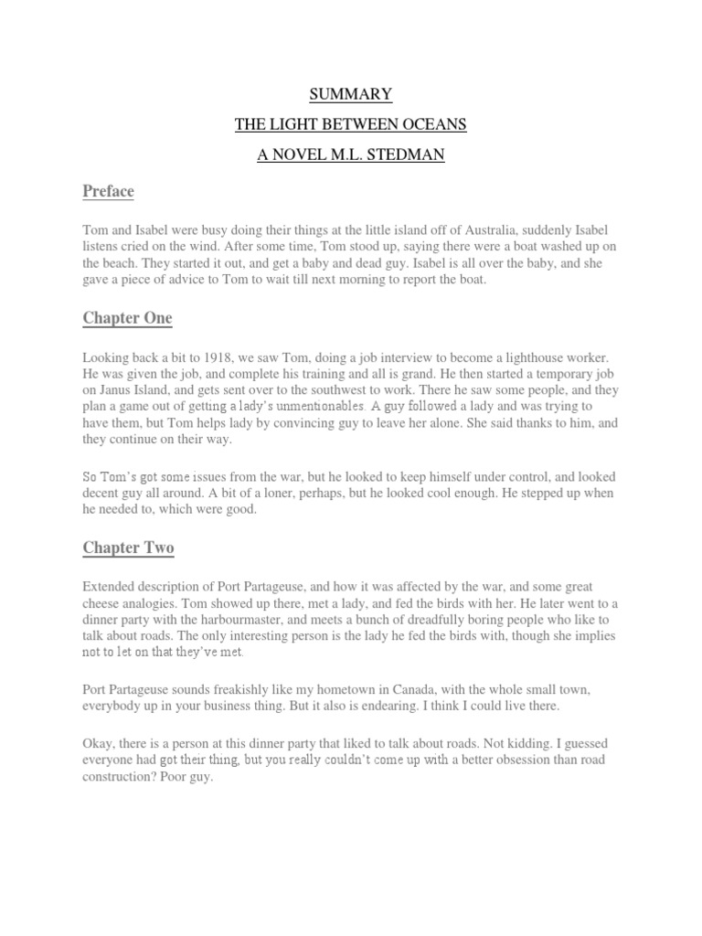 English Assignment Novel Summary | PDF