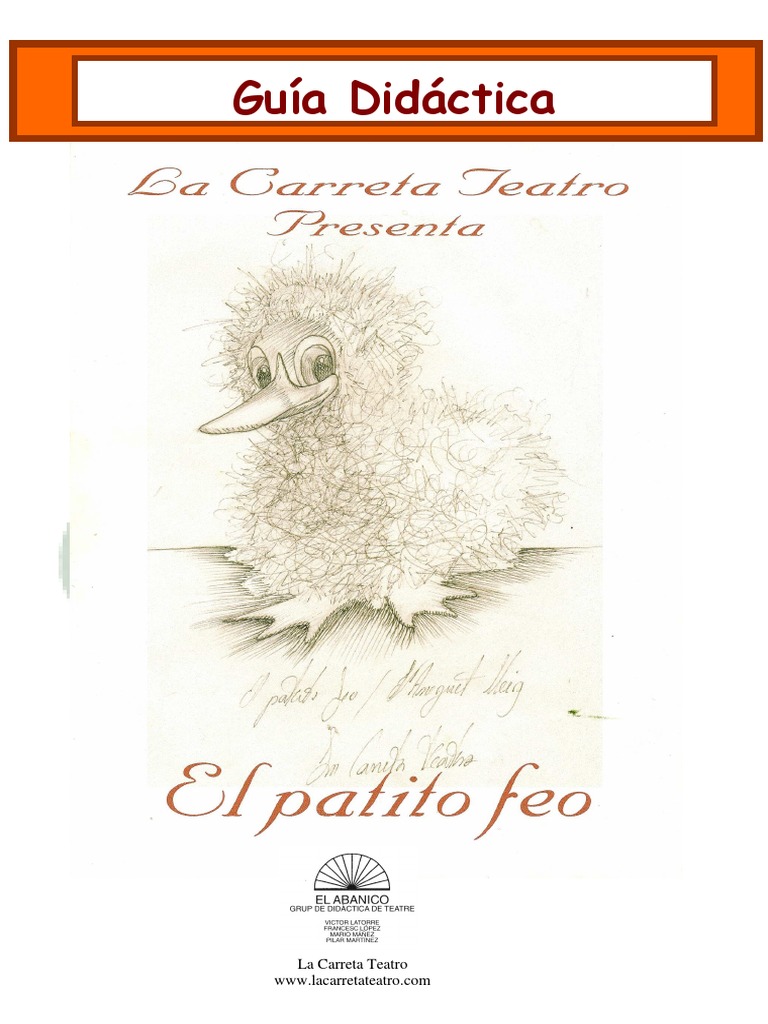 Guia Didáctica El Patito Feo | PDF | Marionetas | Las artes escénicas