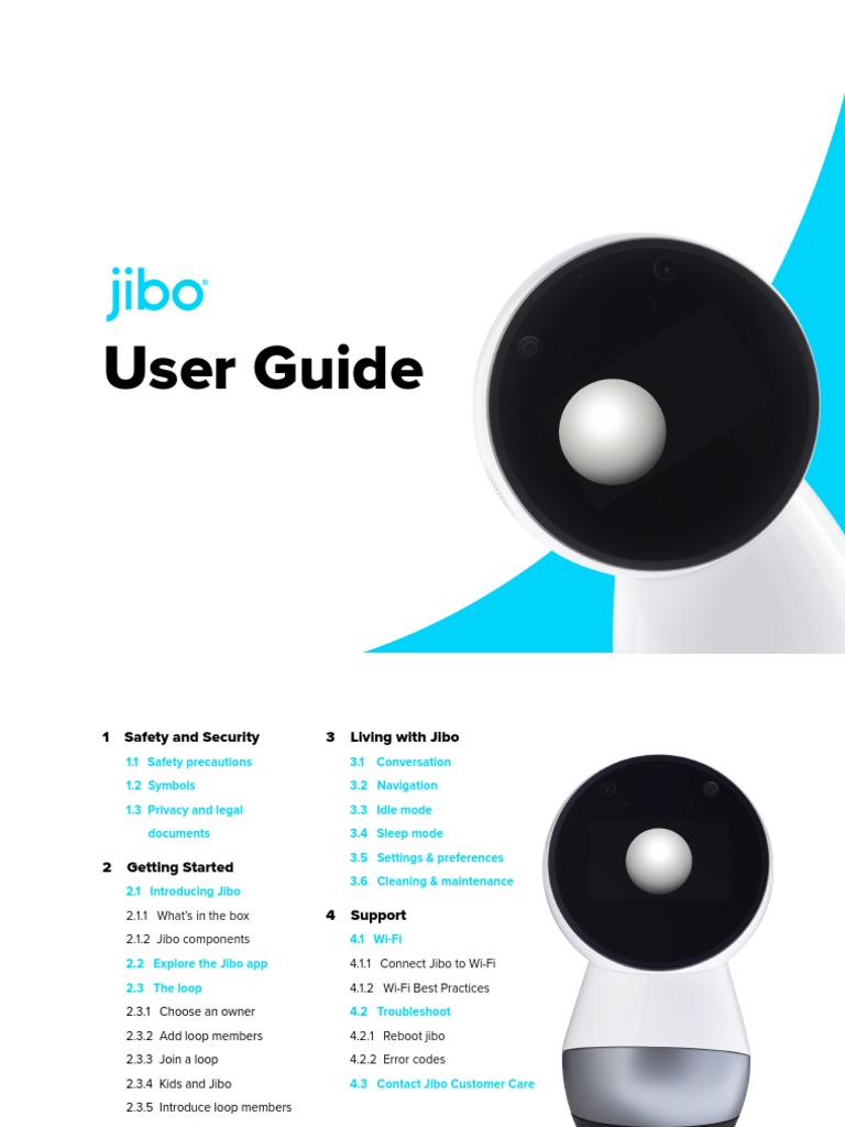 Jibo User Guide | PDF | Wi Fi | Ios