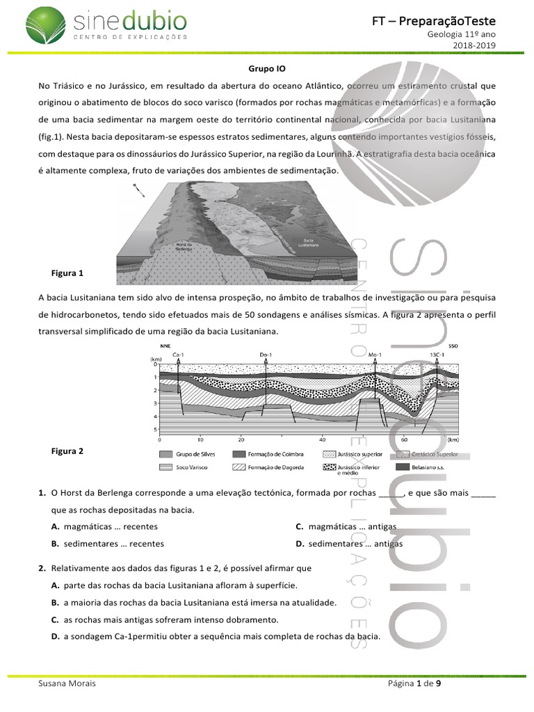 FT - Exercicios Exames | Rochas (Geologia) | Magma